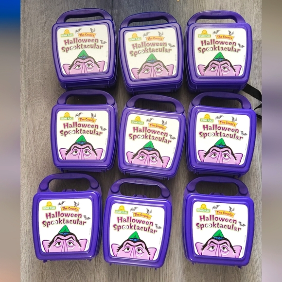 Other | New Sesame Place The Counts Lunch Boxes Set Of 9 | Poshmark